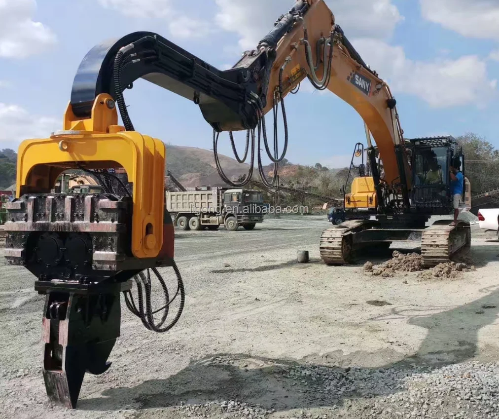 LH10 Sheet Pile Driver for CAT330 PC400 Excavator Vibro Hammer ...