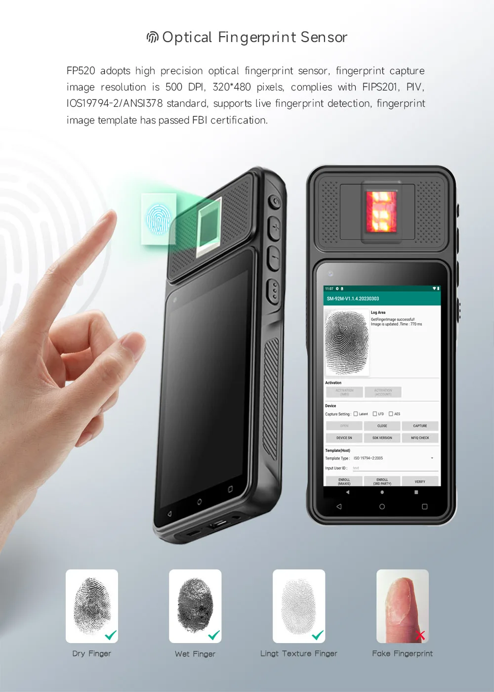 Hfsecurity Fp520 5'' Ip65 Portable Construction Site 4g Android ...