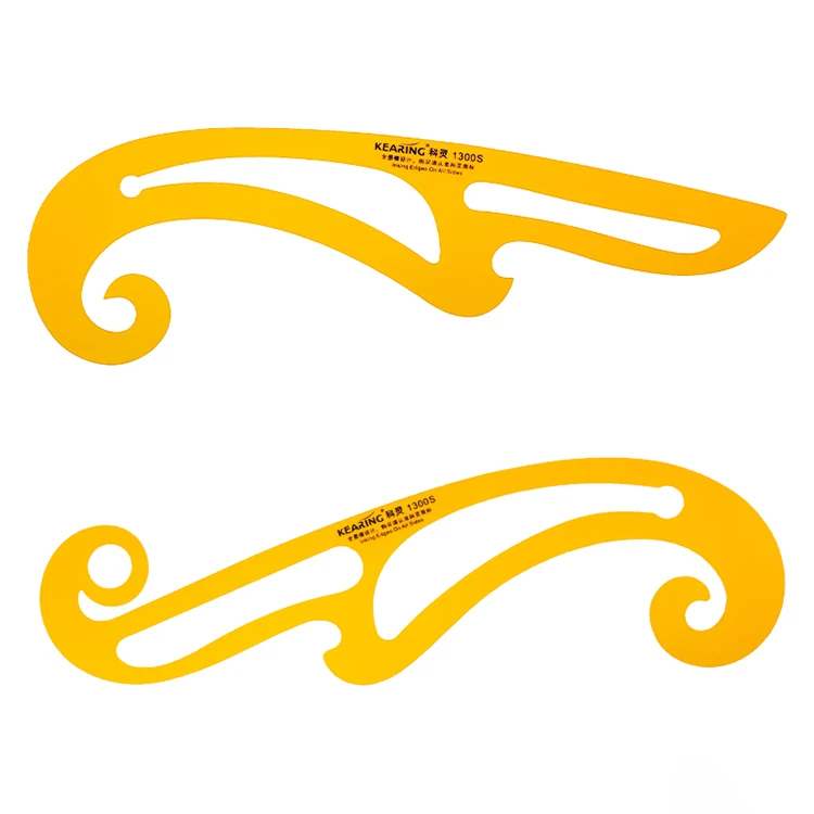 Kearing Plastic French Curve Ruler Set for Drawing Elipses Irregular ...