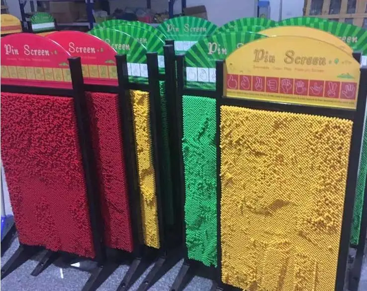 Hot Blue Green Red Yellow Kid Pin Screen Toy - Educational