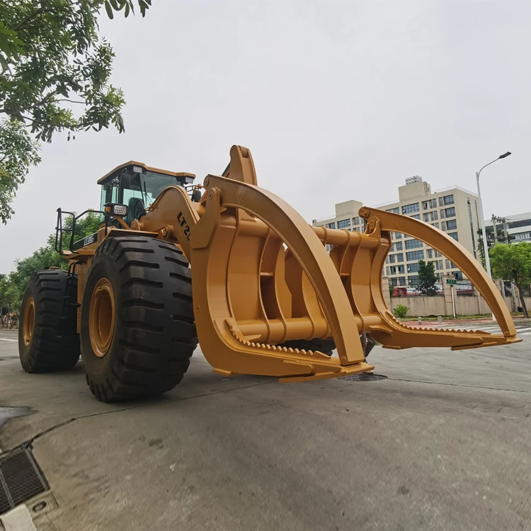 Chinese New Design Hydraulic Grab Wood Loader 25t Wheel Log Loader for ...