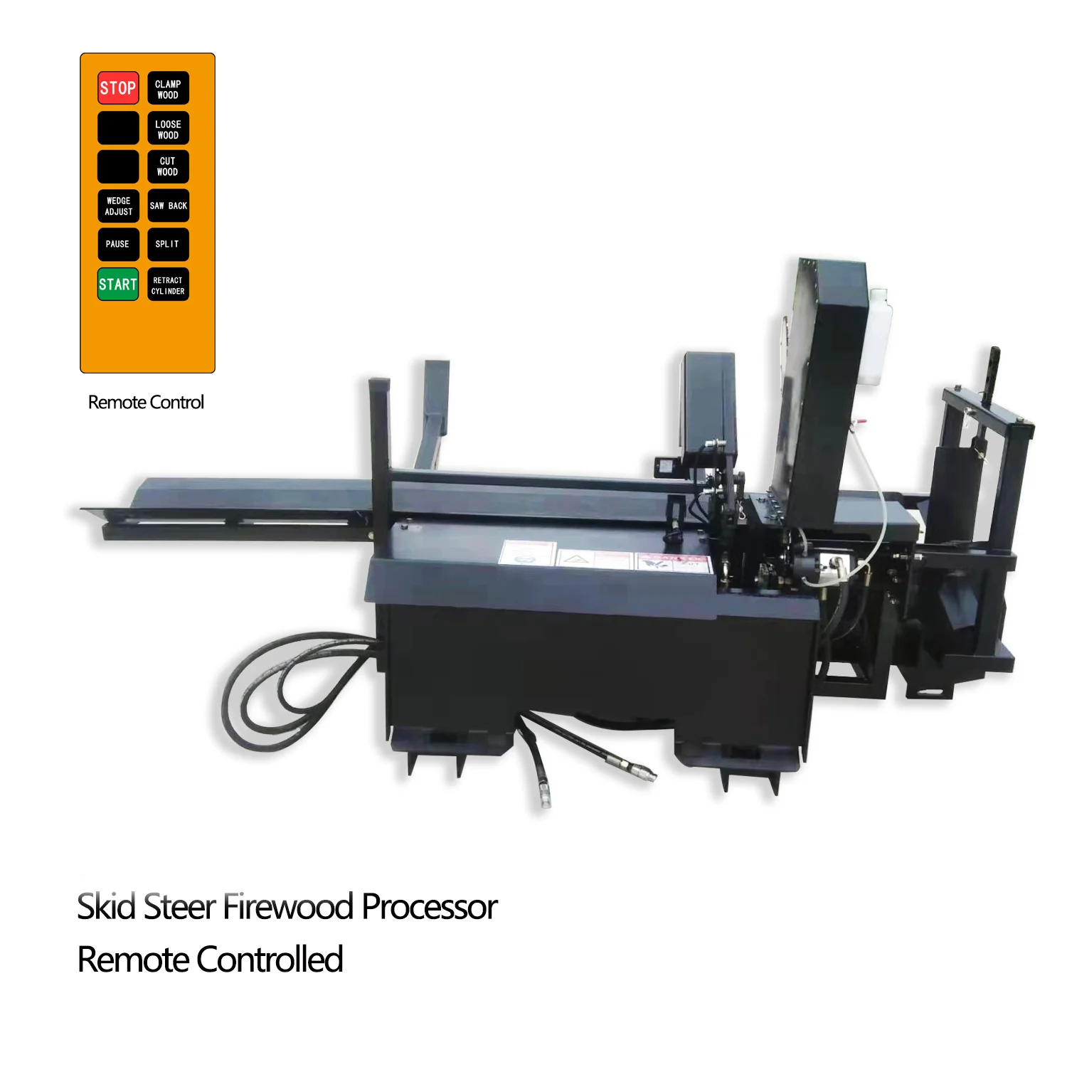 30 Ton Automatic Wood Processor for Excavator Skidsteer Firewood Log ...