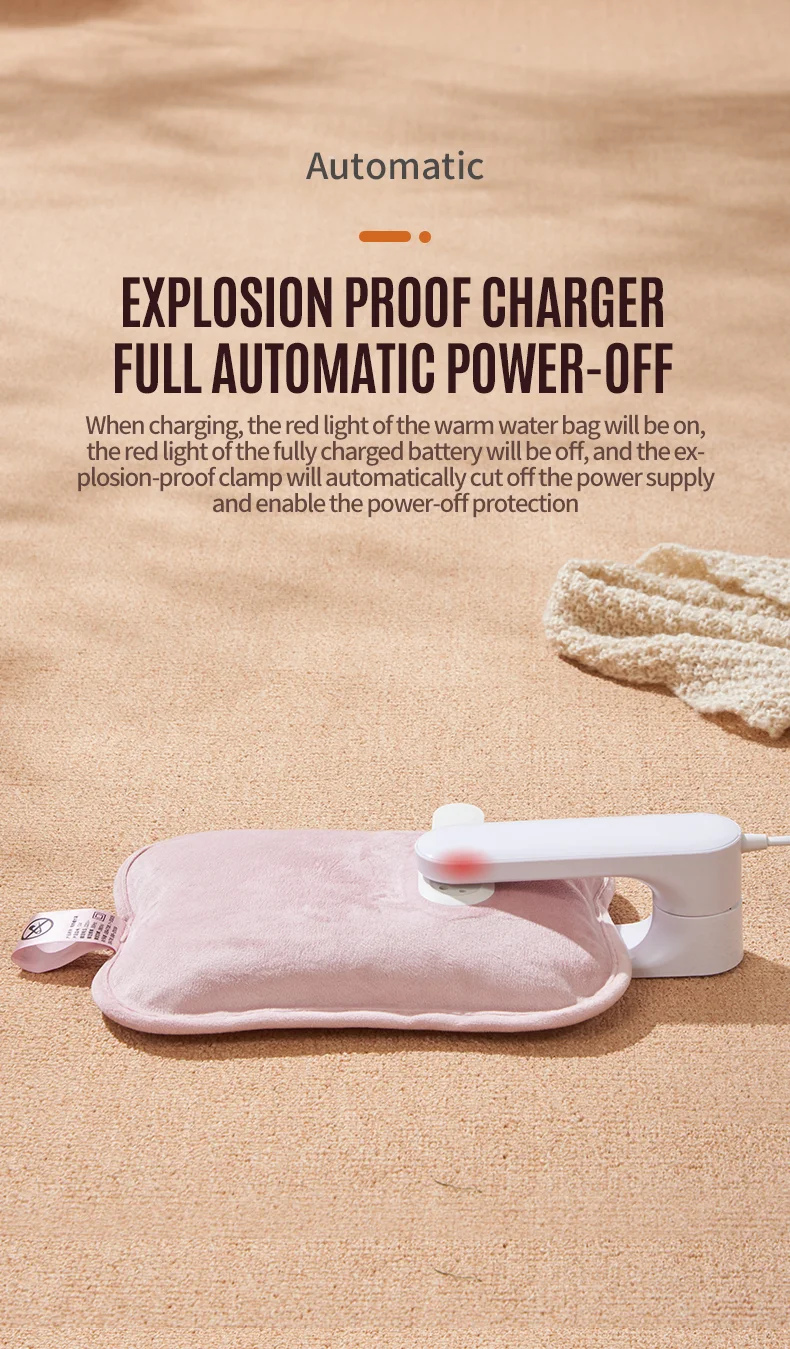 Electric Hot Heat Water Bag For Indoor Outdoor Rechargeable Hand Warmer ...