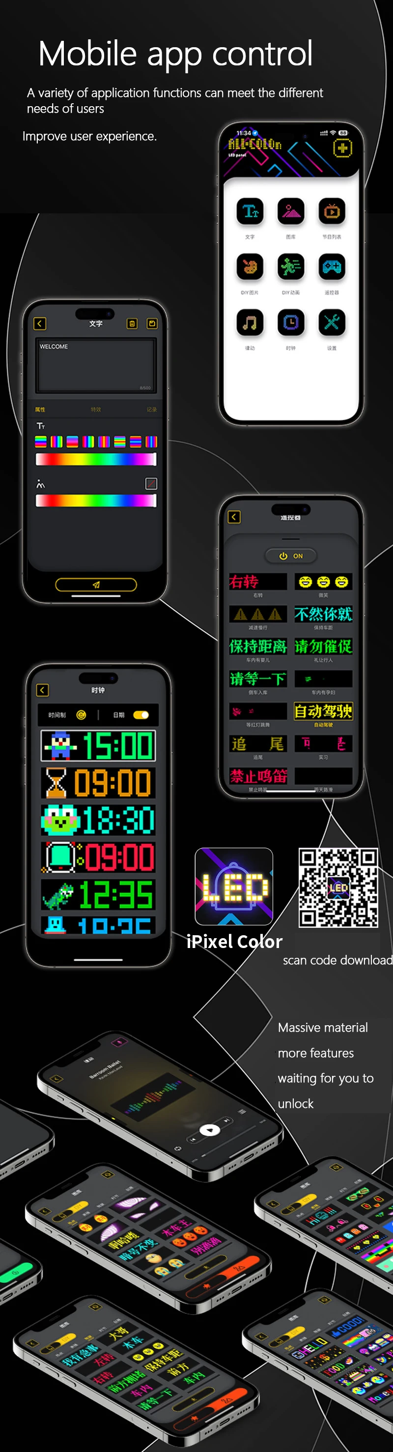 Waterproof LED Display Screen Panels for Car Back Windows