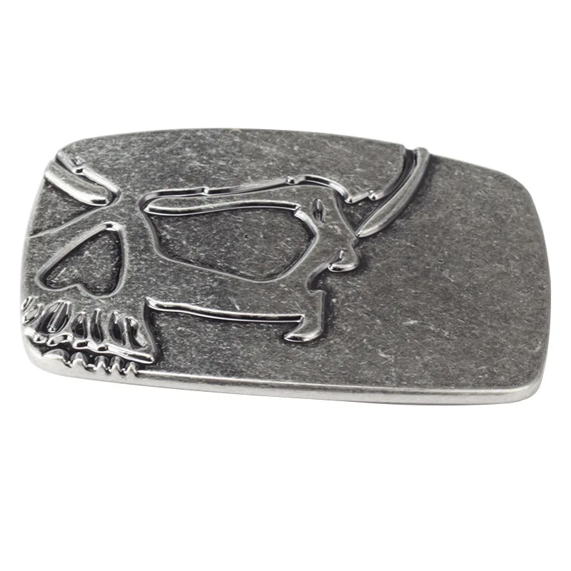 Oem 3d Design Custom Logo Skull Head Buckle With Wing Zinc Alloy Cowboy ...