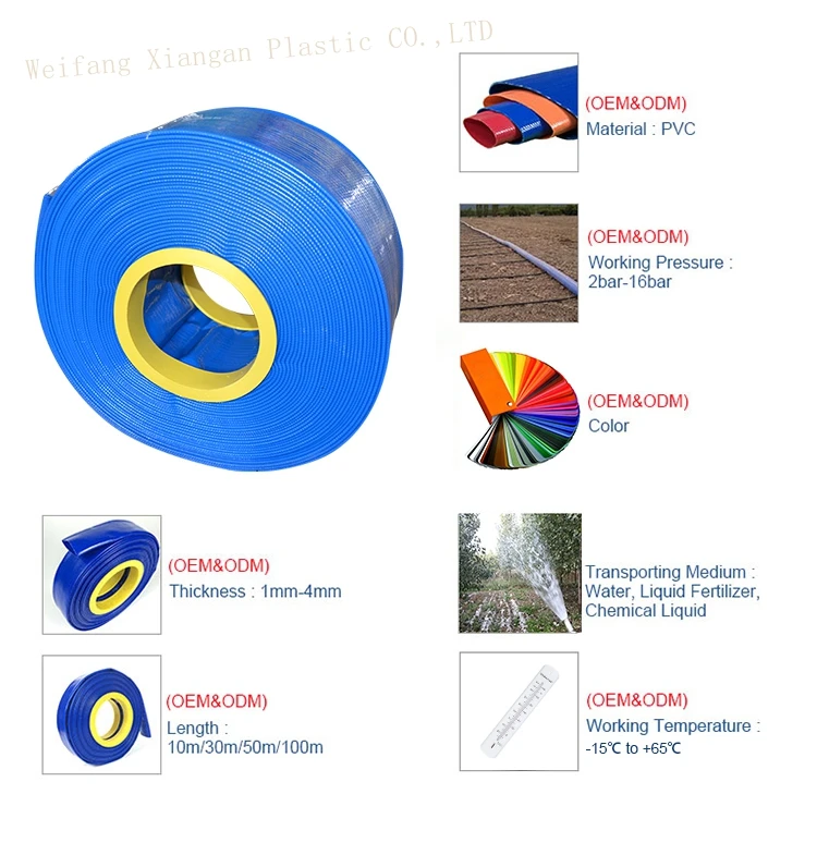 Agricultural Irrigation PVC Layflat Hoses - Flexible & Durable