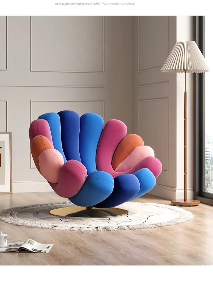 Modern Rotating Arm Sofa Chair Modern Design Colorful Hotel Recliner ...