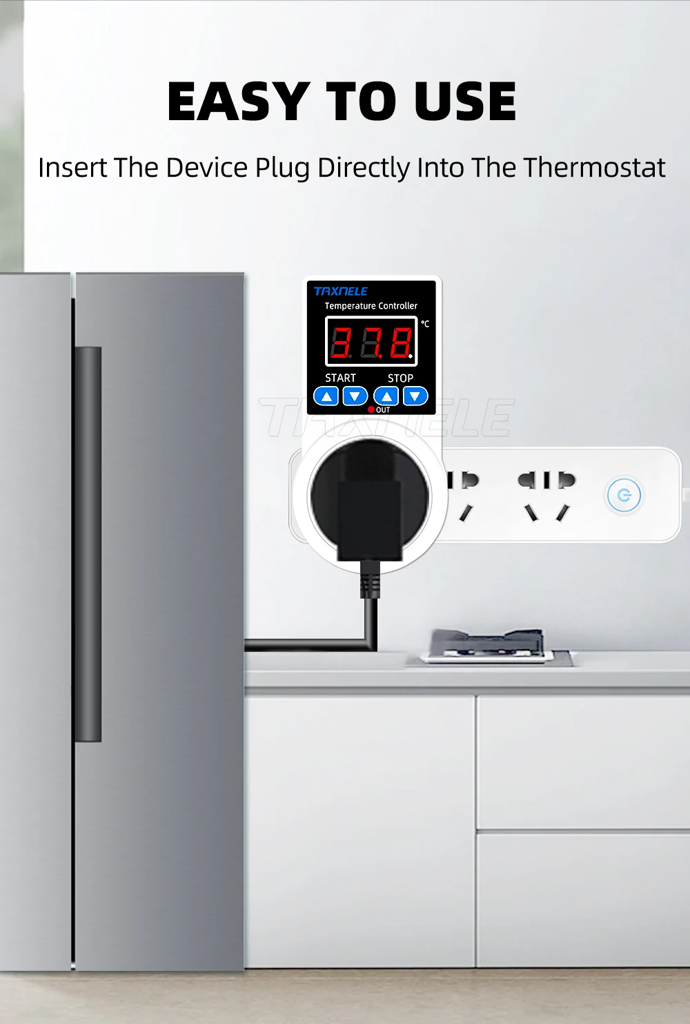 Temperature Control Outlet - Precision Digital Thermostat