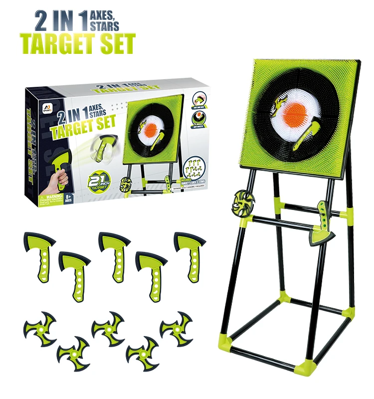 21 Inch Axe Target Throwing Game Set - Darts Custom Fun