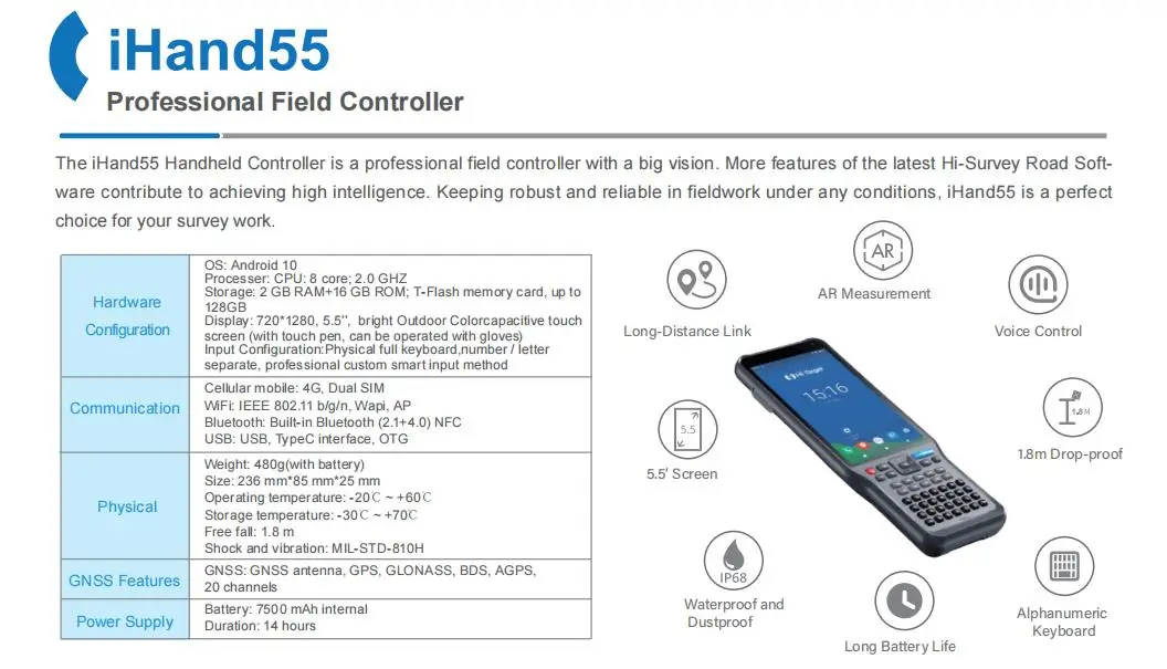 Professional Dual Cameras Video Survey Visual Survey Vrtk Gps Surveying ...