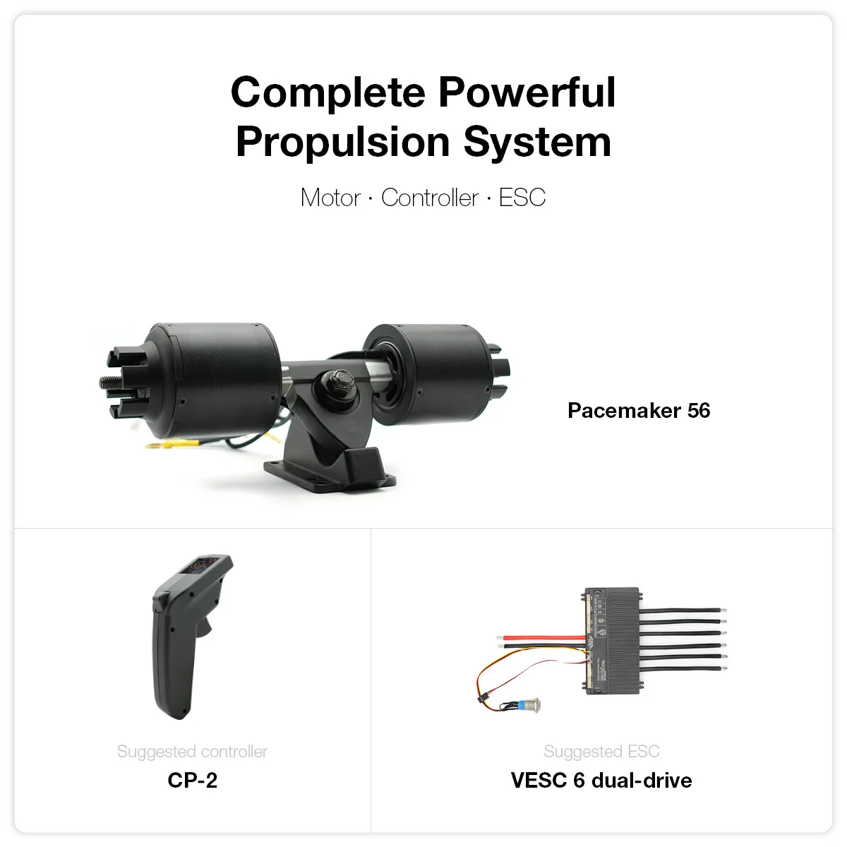 Powerful BLDC Motor Propulsion Kit for ESK Electric Skateboard