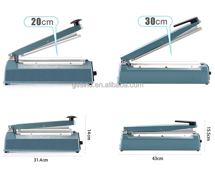 Small Mini Portable Sealing Equipment Hand Press Foil Non-woven Plastic ...