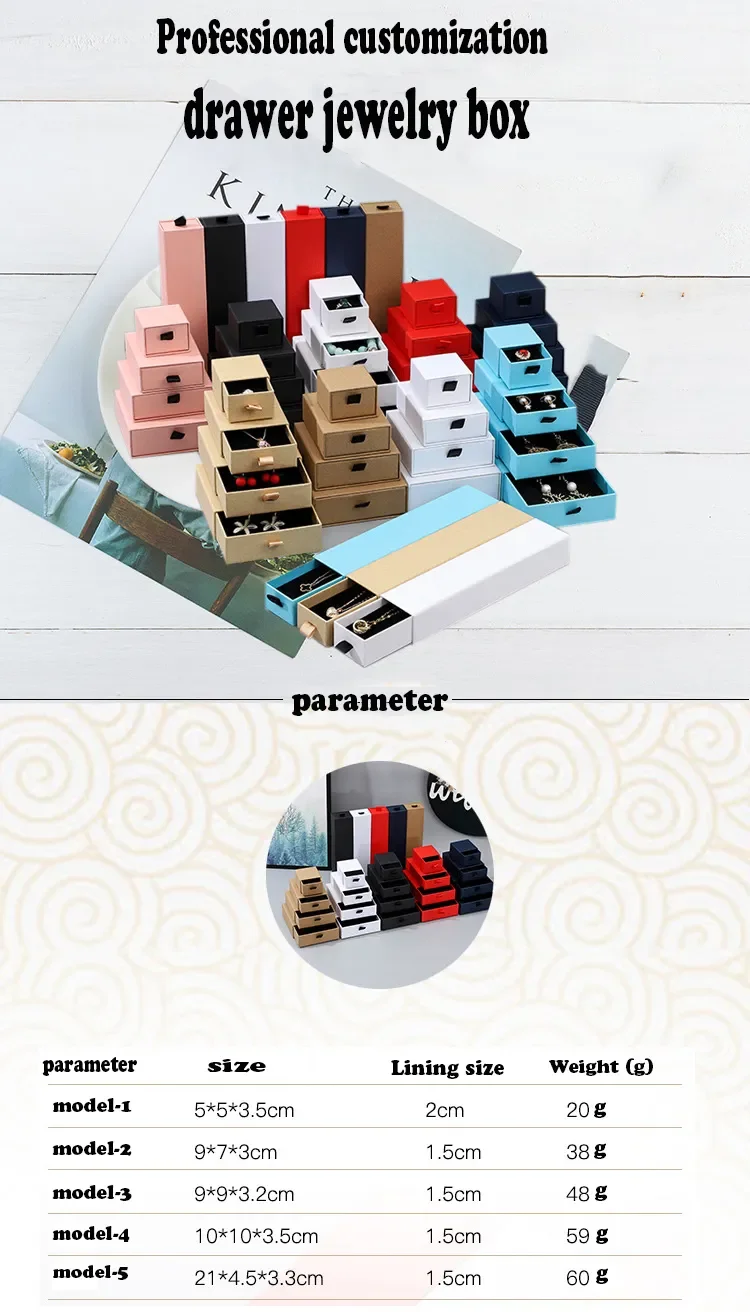 Custom Luxury Small Magnetic Closure Jewelry Box - Eco-friendly