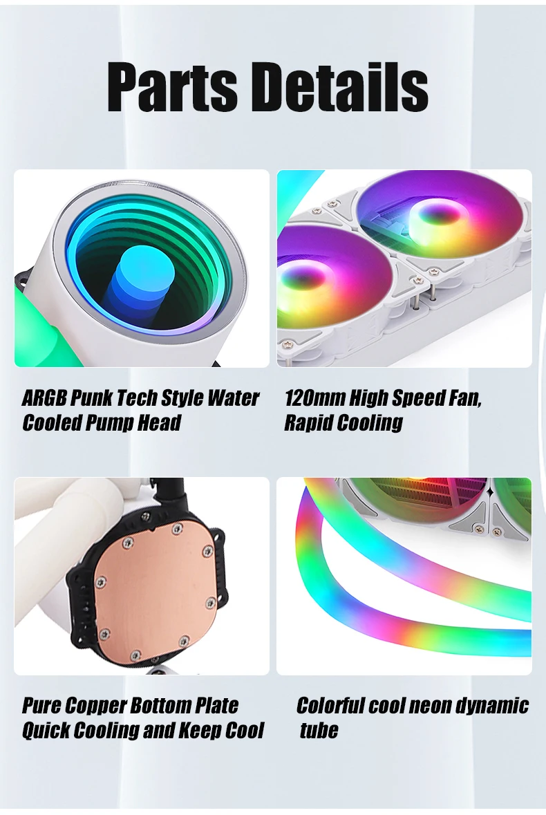 240mm Liquid Cooler Argb2024 New Product Hot Selling Cooling Fan With ...
