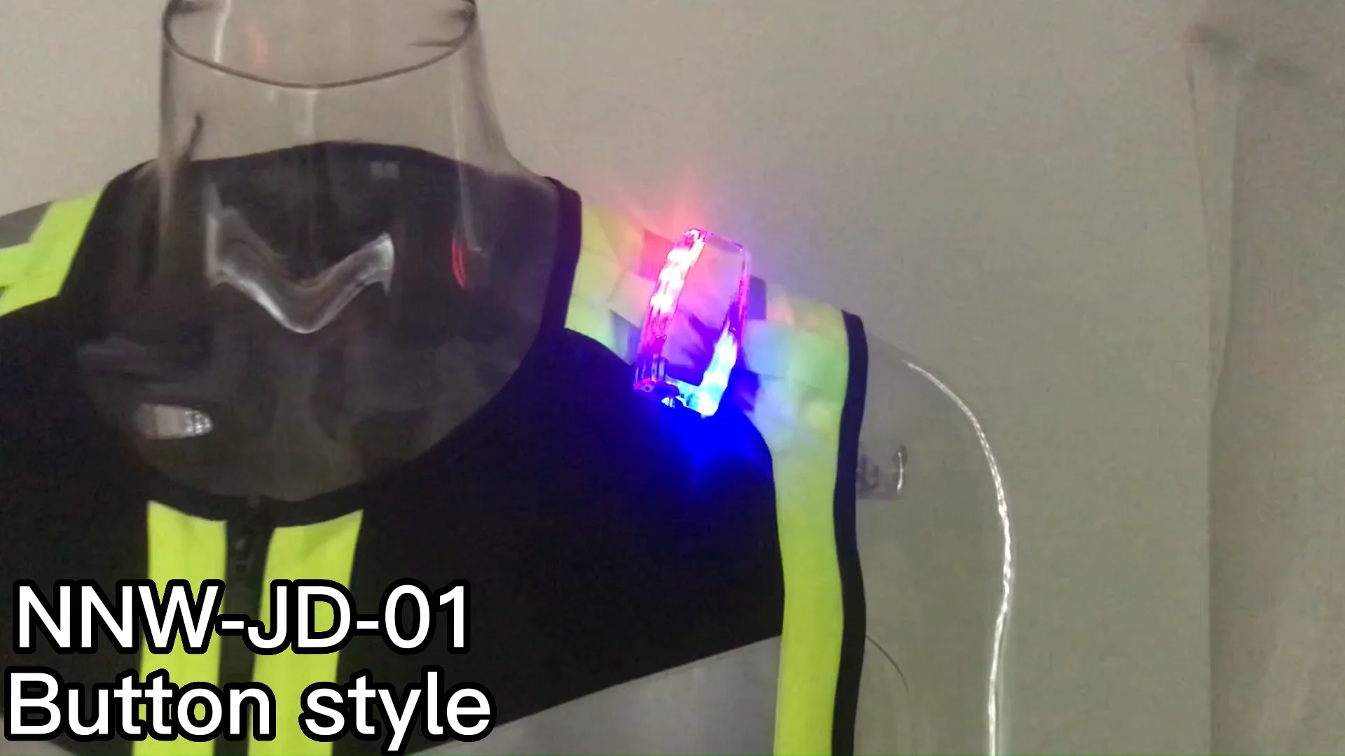 Wholesale Popular Rechargeable Led Shoulder Light With Clip Red Blue ...