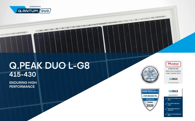 Panouri Fotovoltaice Pentru Casa Hanwha Qcells Mono Solar Pv Module ...