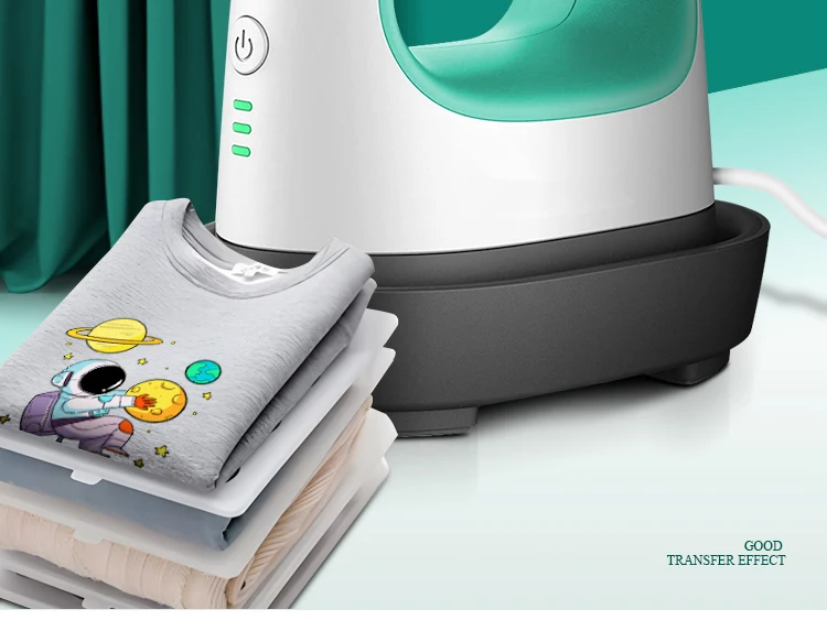 Mini Heat Press Machine - Portable Iron for DTF Transfer Printing on T ...