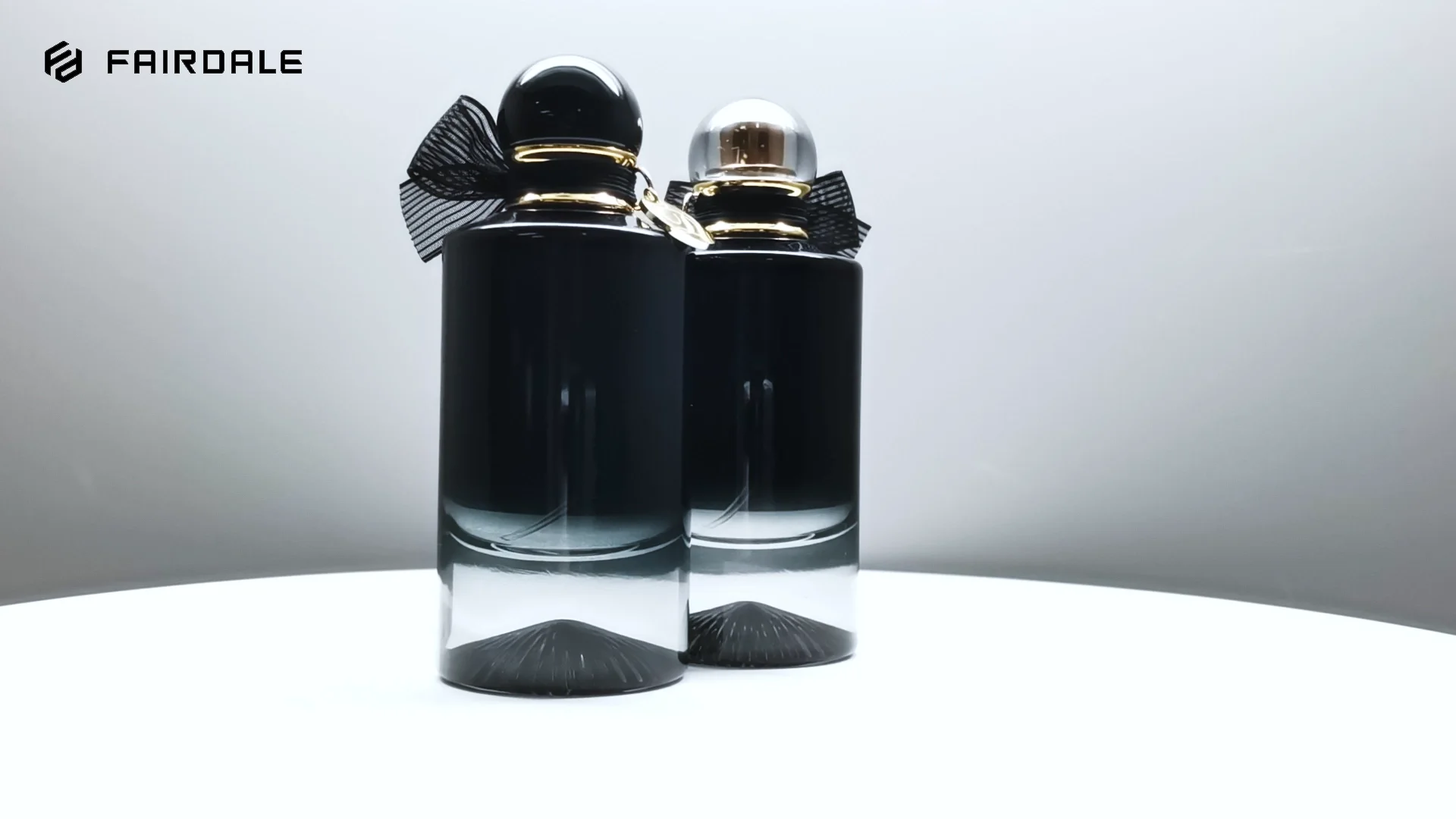 Wholesale Luxury Empty Cylinder Glass Botol Parfum 50ml Black Perfume ...