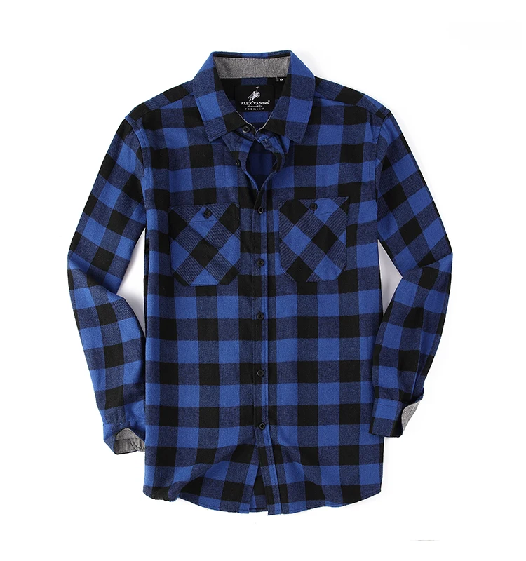 Ready To Ship Checks Cotton Winter Custom Wholesale Oversize Men Boxy ...