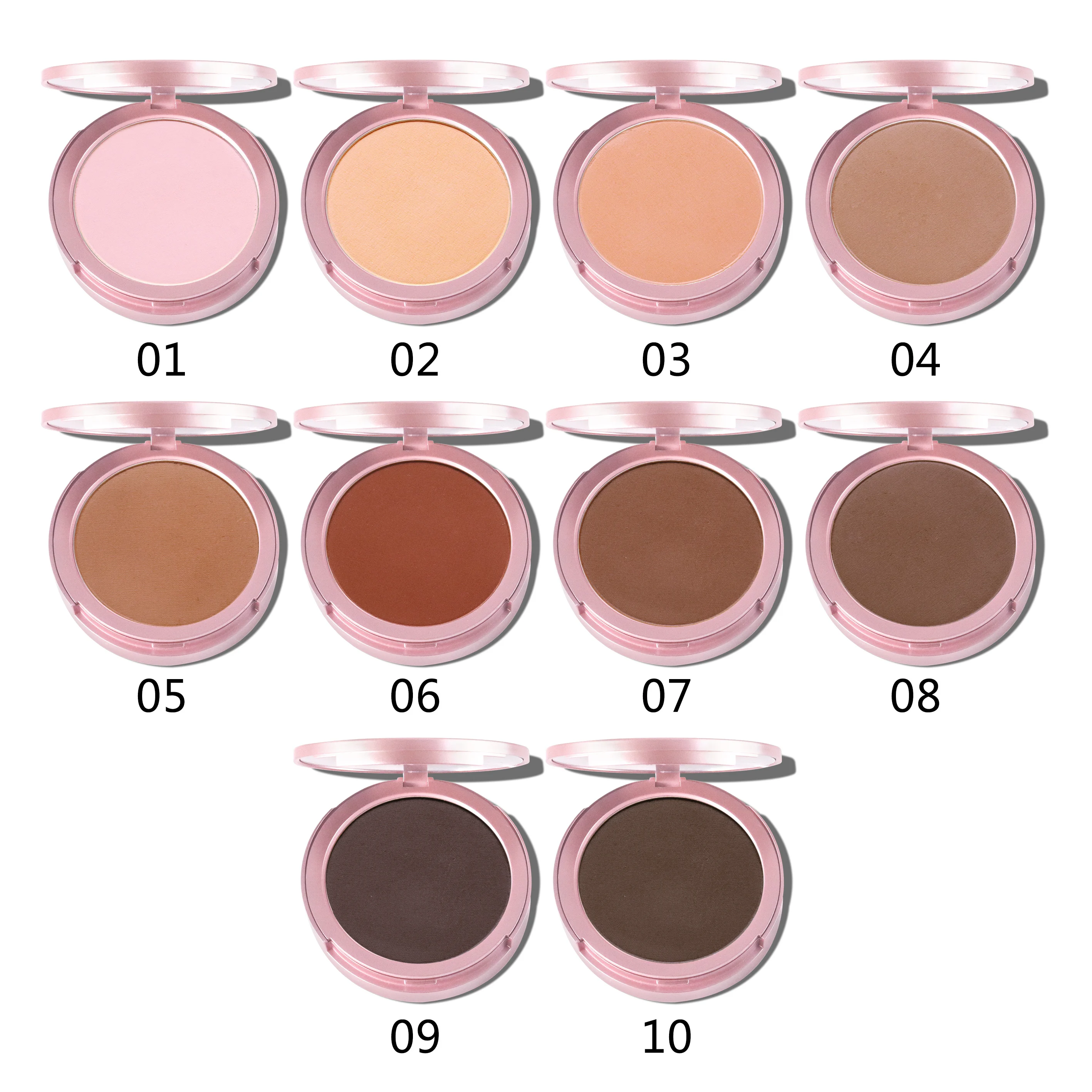 Natural Compact Powder Private Label Oem Face Powder Compact Makeup ...