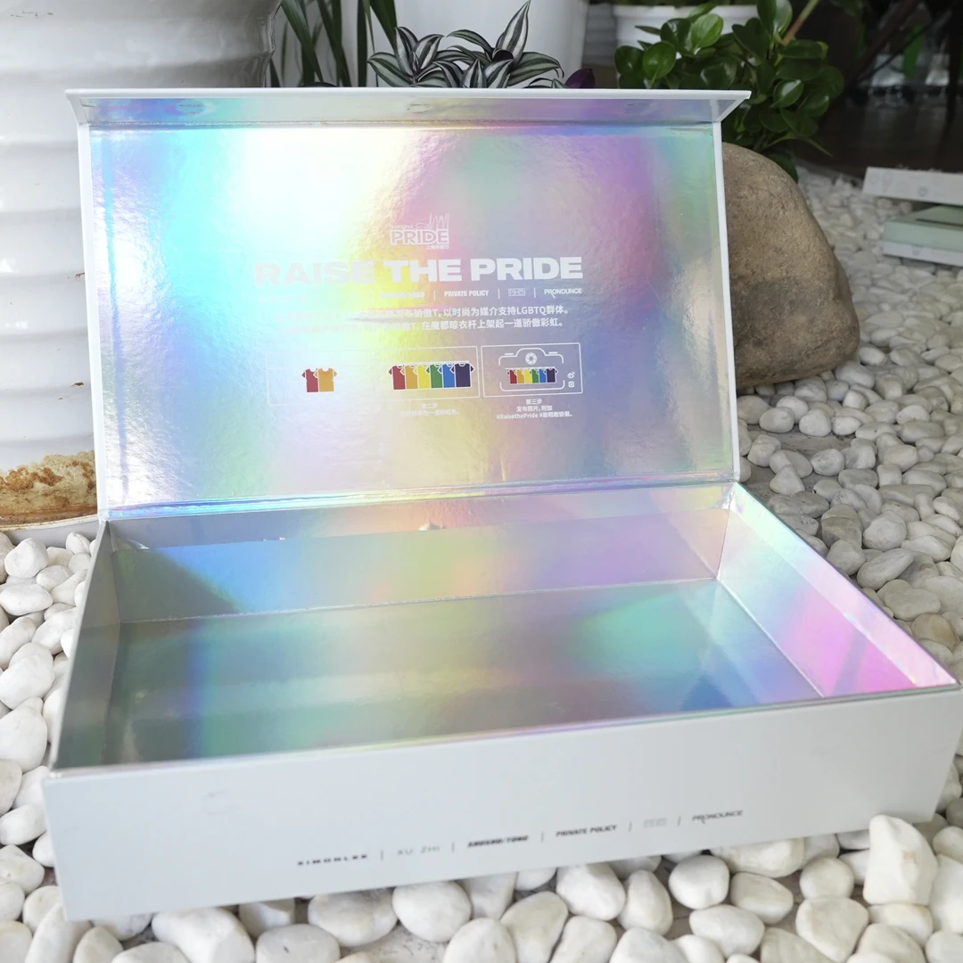 Custom Holographic Magnetic Pr Box Packaging for Cosmetics