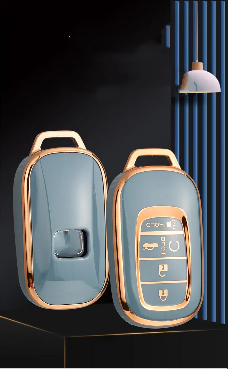 Gold Tpu Car Key Cover Case For Honda Crv Civic Accord 2021 2022 5 ...