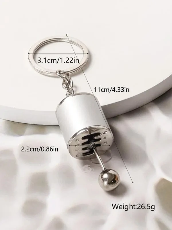 Men's 2024 Trendy Unique Car Gear Shift Design Cute Keychain,Cute Metal ...