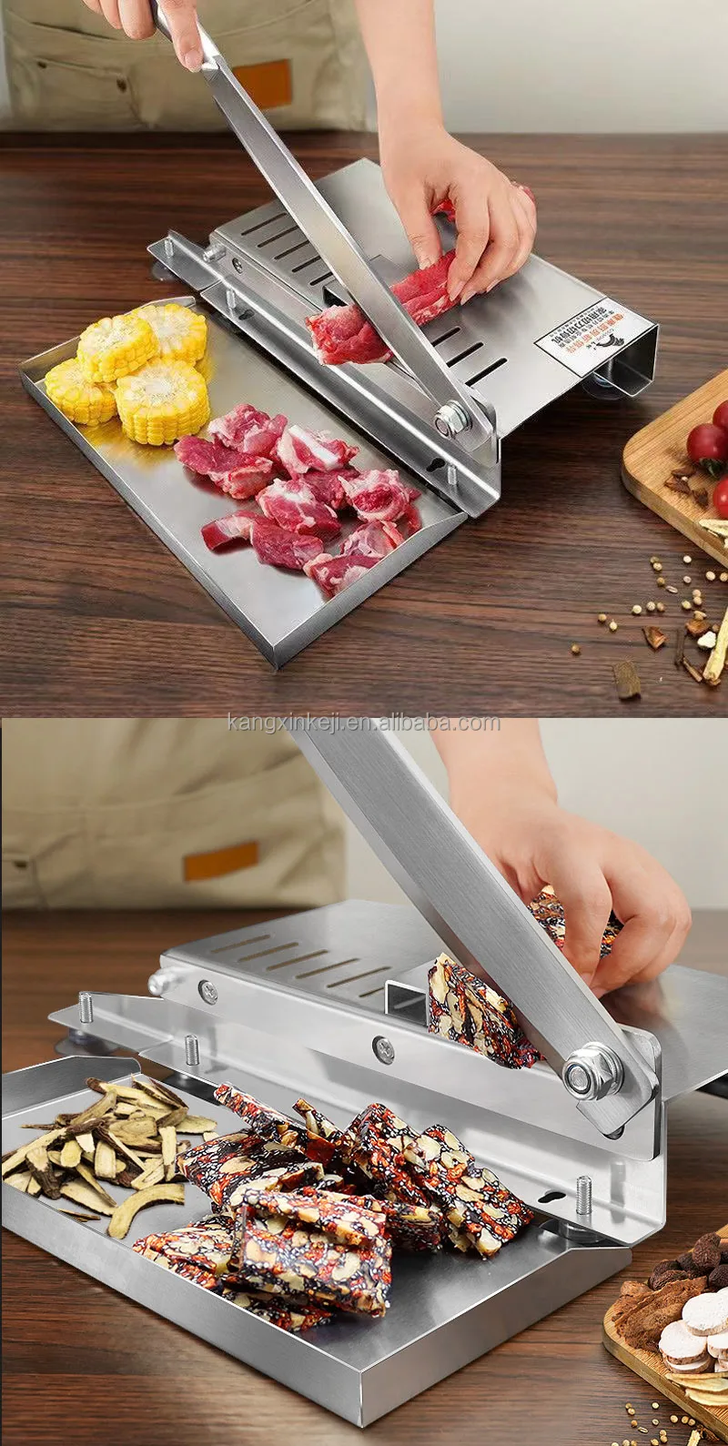 Manual Handheld Food Chopper Blender Frozen Meat Slicer Machine - Buy ...