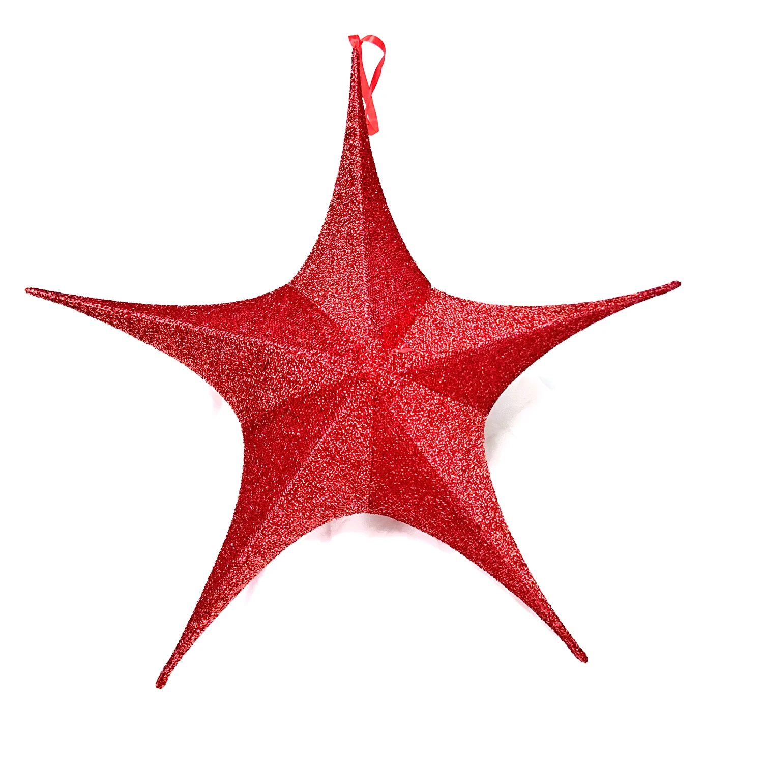 80cm Christmas Decoration Hanging Ornament Christmas Fold Star With ...