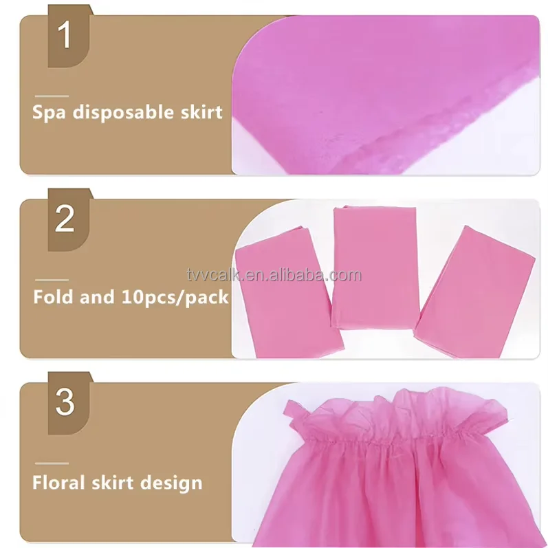 Natural Spa Sarong Massage Gown PP Disposable Bathrobe Bath Dress ...