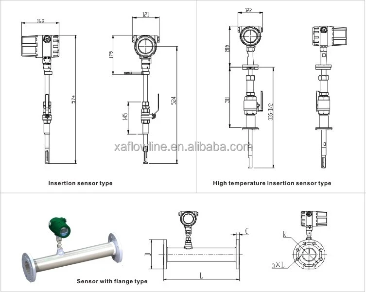 Dn150 Lcd Display Ss304 Propane Lpg Gas Thermal Mass Flow Meter - Buy ...