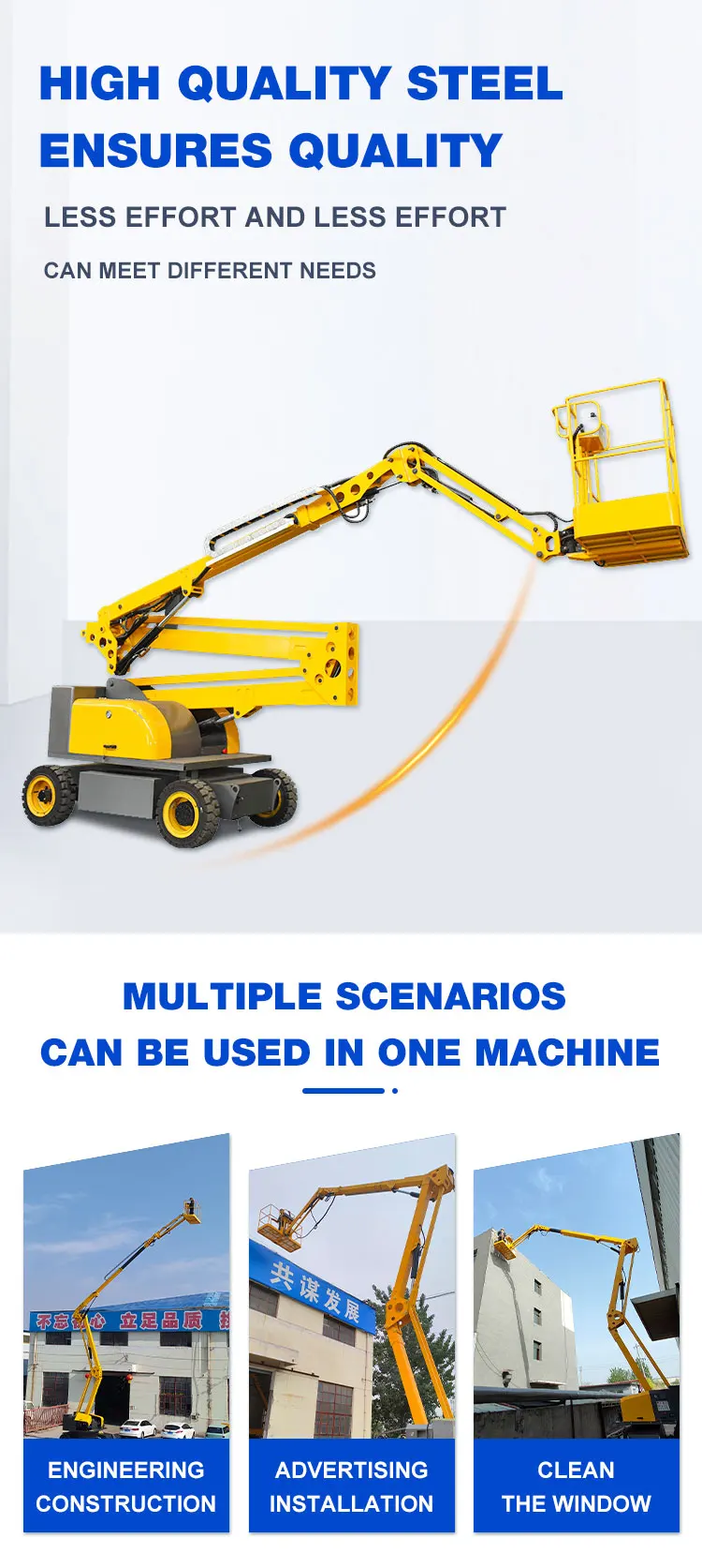 14m Electric Boom Crane Telescopic Spider Lifting Truck Crank Arm ...