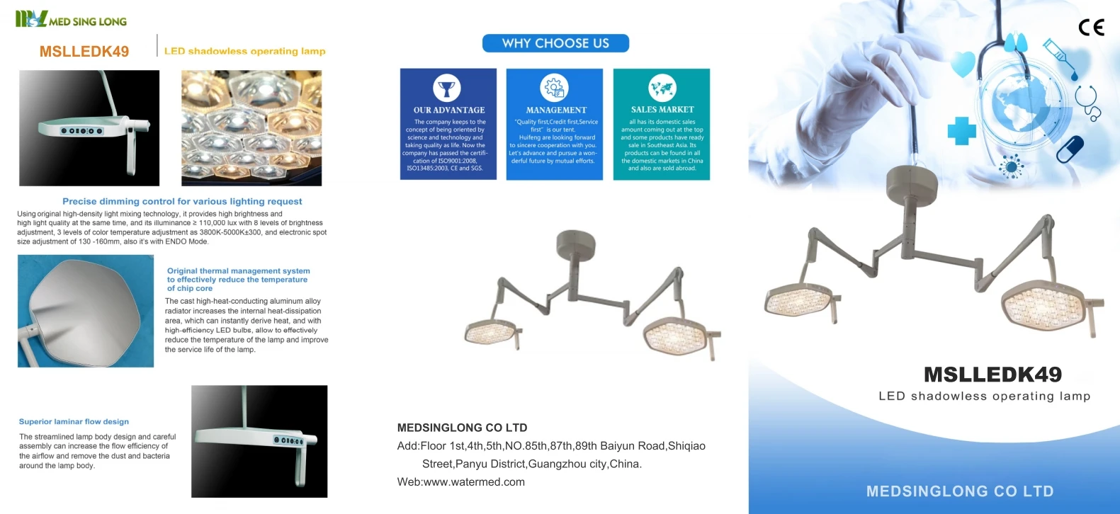 Hospital Surgical Equipment Led Shadowless Light - Buy Led operating ...