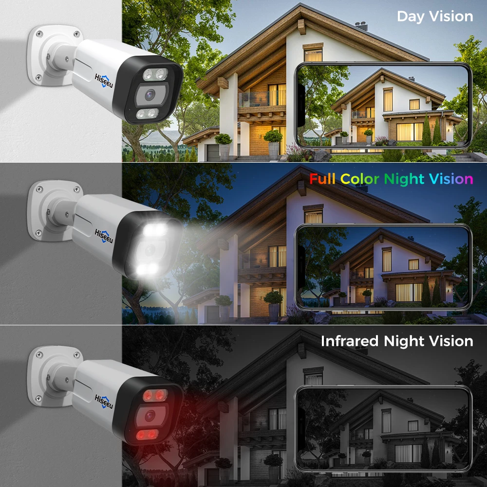 Hiseeu H.265 16CH 8MP IP POE Camera System with Two Way Audio