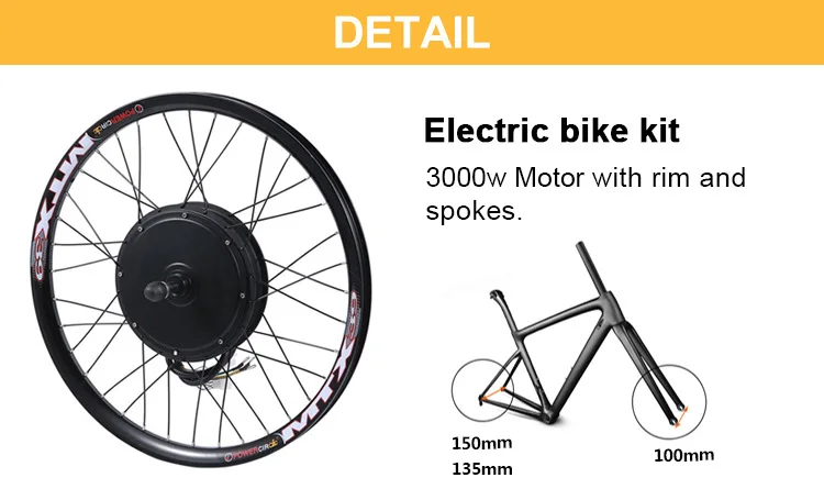 48v-72v 3000w Wheel Ebike E Bike Bike Hub Motor Conversion Kit Without ...