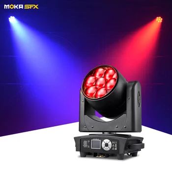 Moka Sfx Mini 7*40w Rgbw 4in1 Led Moving Head Lights Led Zoom Wash ...