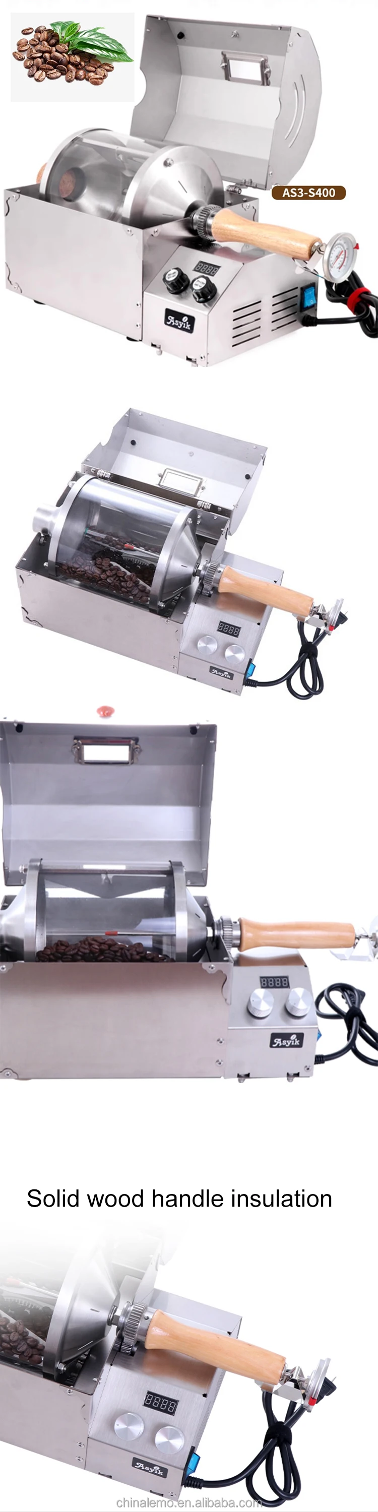 Commercial Adjustable Temperature Control Roaster Coffee Bean Roasting ...