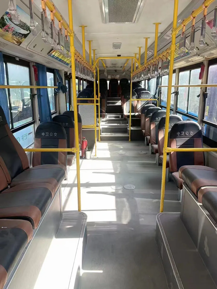ZK6125 Cng Bus 37-98 Seats Second Hand Transport City Bus with Sliding ...