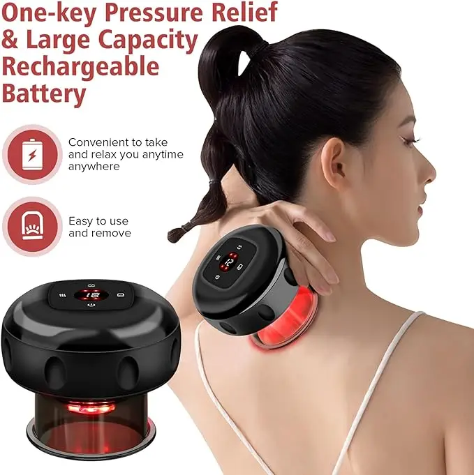 Electric Cupping Set, Smart Red Light Electric Cupping Therapy Machine ...