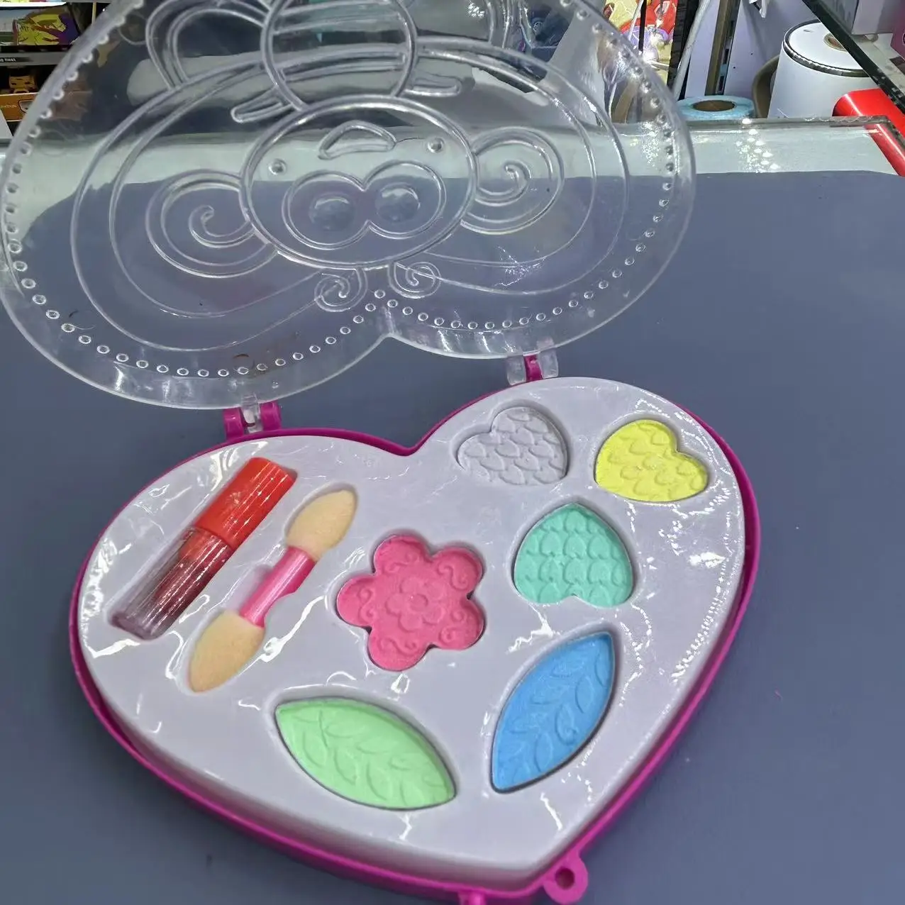 4 Types Assorted Pink Cute Cosmetics Dressing Up Toy Kids Children's ...