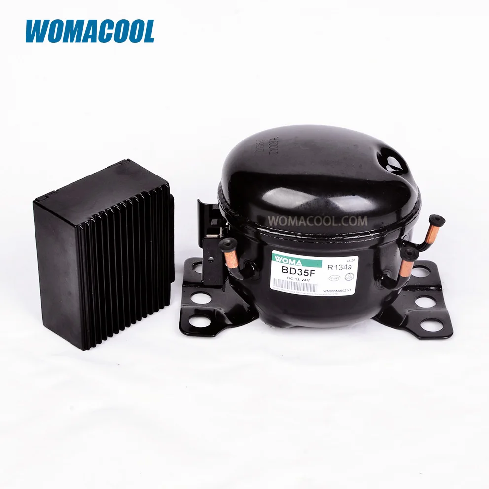WOMACOOL 12/24V BD35F R134A Refrigerator Replacement Compressor for ...