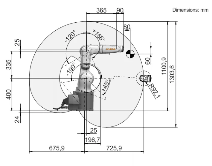 Kuka Welding Robot Arm 6 Axis Kr6 R700-2 With Rated Payload Of 360 Kg ...