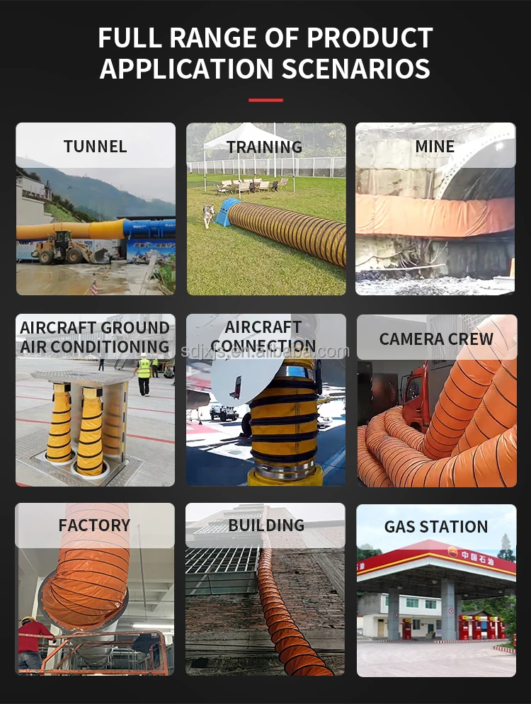 Flexible Aviation Ventilation Air Duct Hose Aerospace Cooling Pipe ...