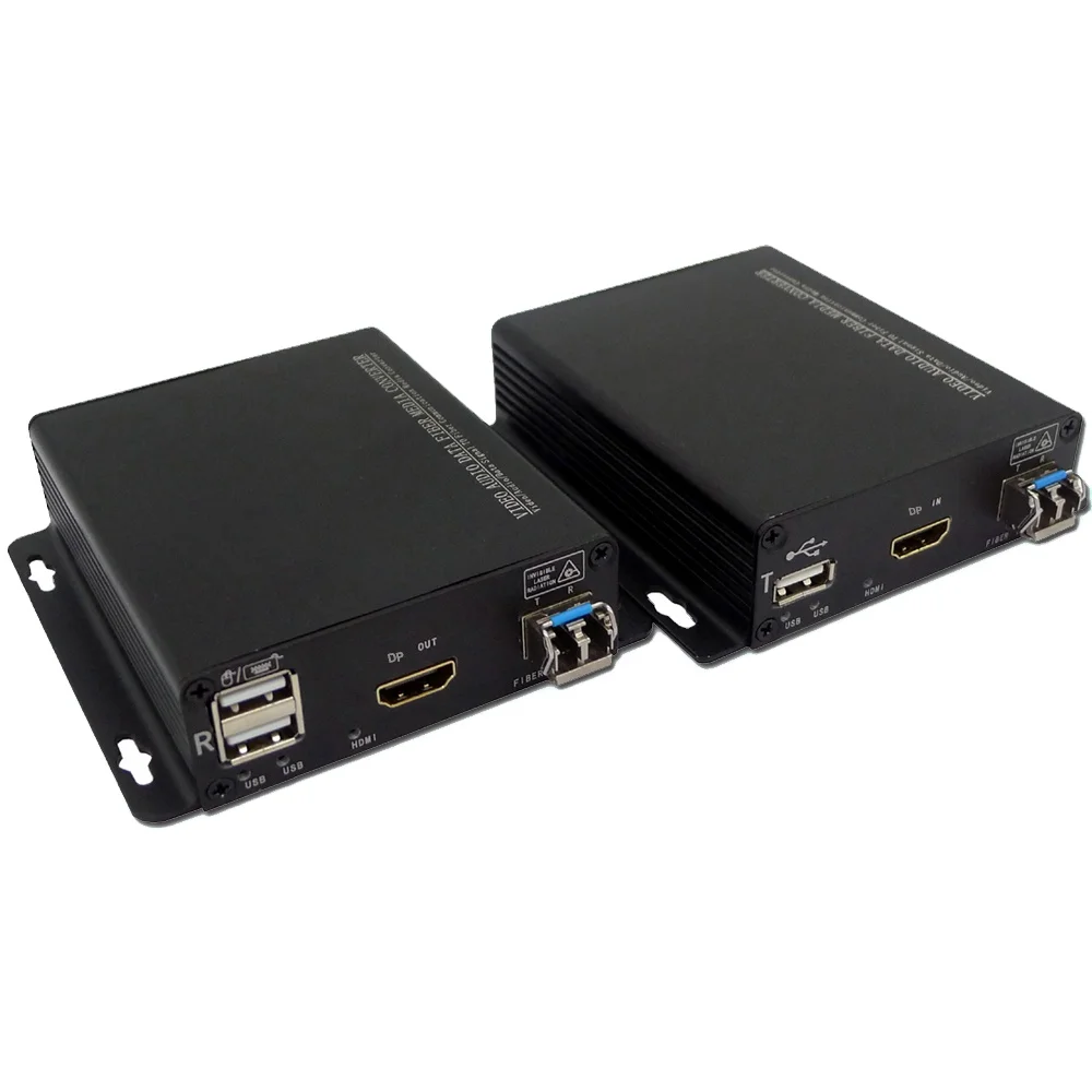 4K DisplayPort over Fiber Extender to 10 Kilometers, Support ...