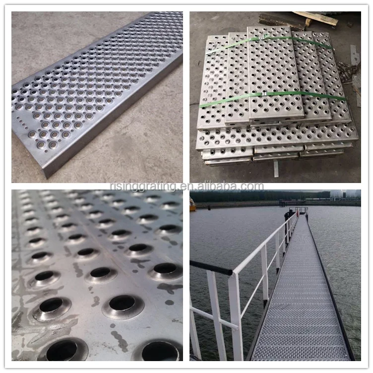 Walkway Catwalk Grip Strut Perforated Safety Grating Plank