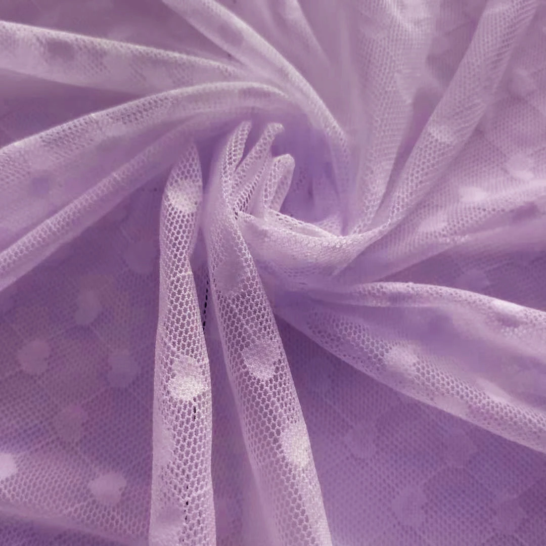 Wingtex 80gsm Tulle Fabric - Embroidered Spandex Mesh
