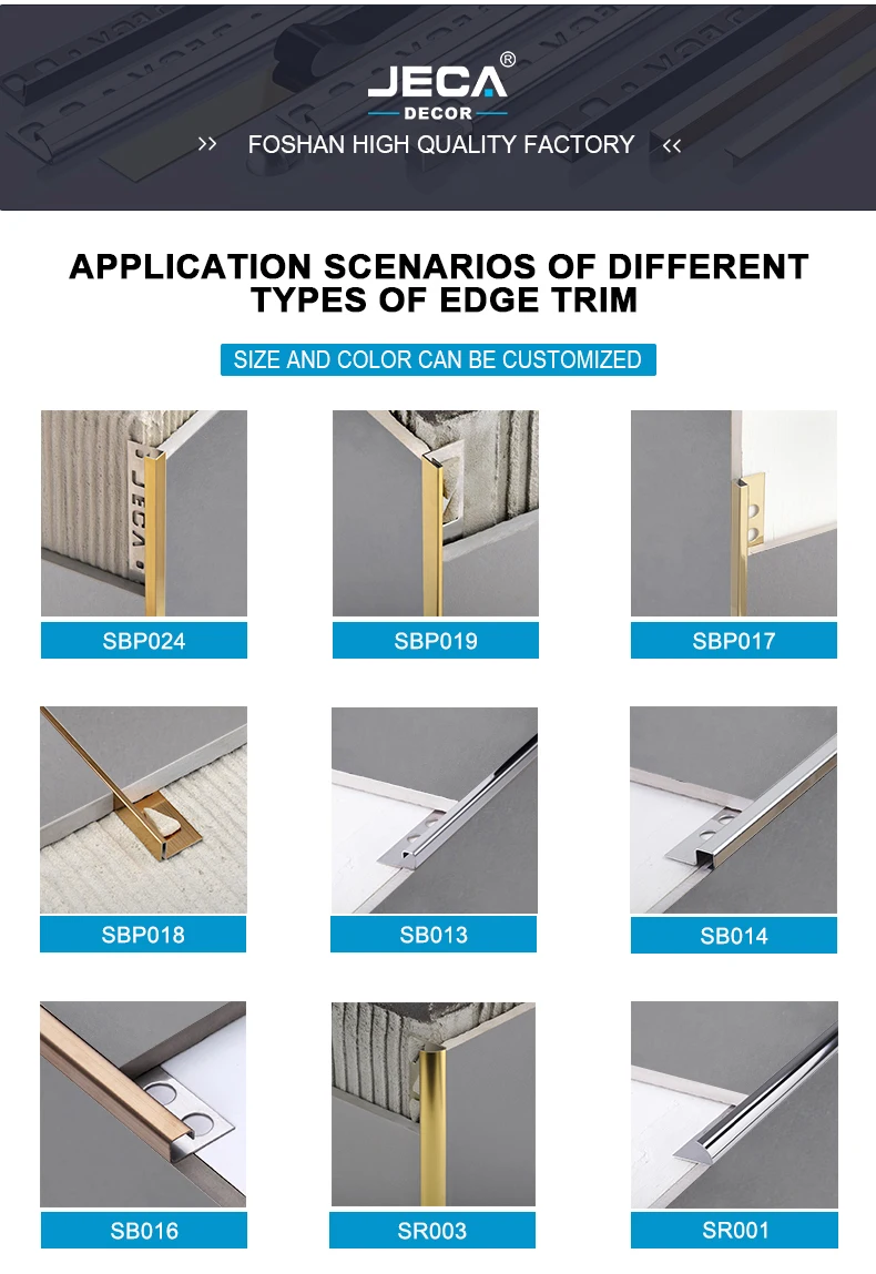 JECA Tile Profiles - Stylish & Durable Edging Trims