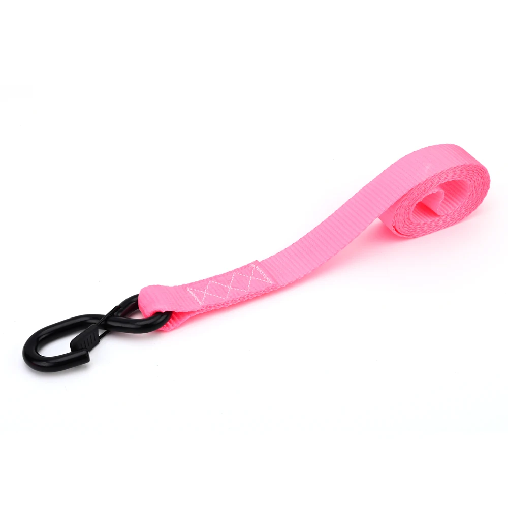 1.5inch 4 PK Pink Ratchet Lashing Strap - Motorcycle Tie Down