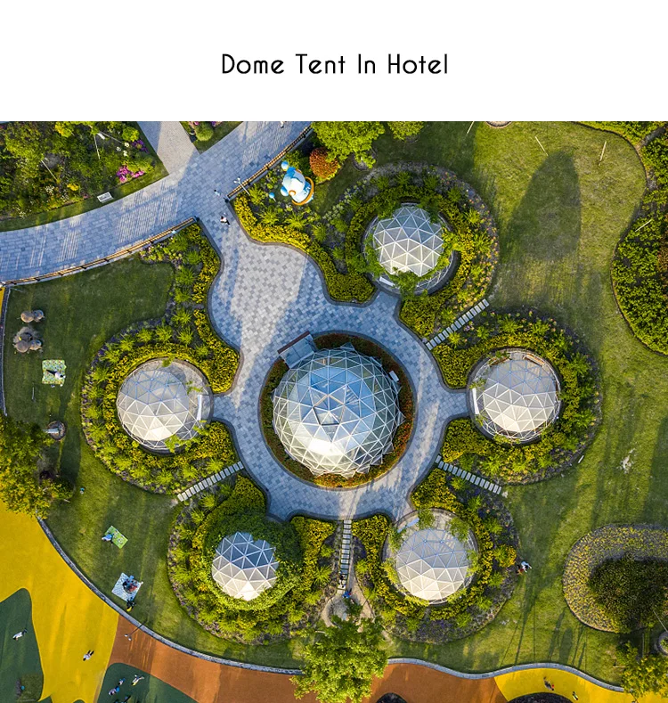 6m Dia Geodesic Waterproof Dome House Tent Glamping Dome Tent Glamping ...