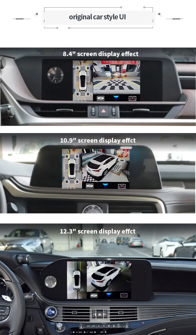 360 Bird View System Panoramic With Sony 225 Camera For Lexus Nx200t ...